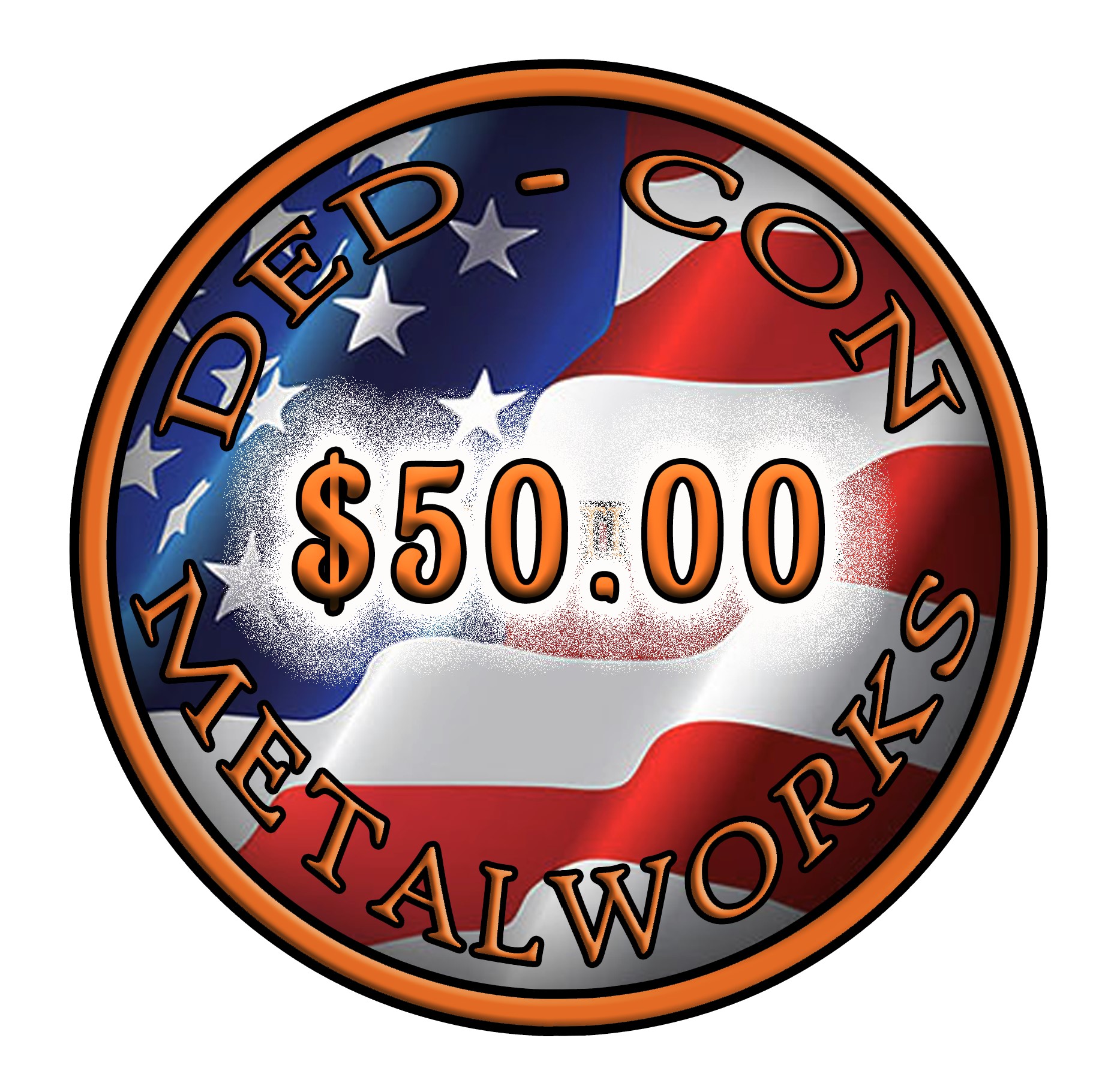 $50 Digital Gift Card ⋆ DED-CON METALWORKS